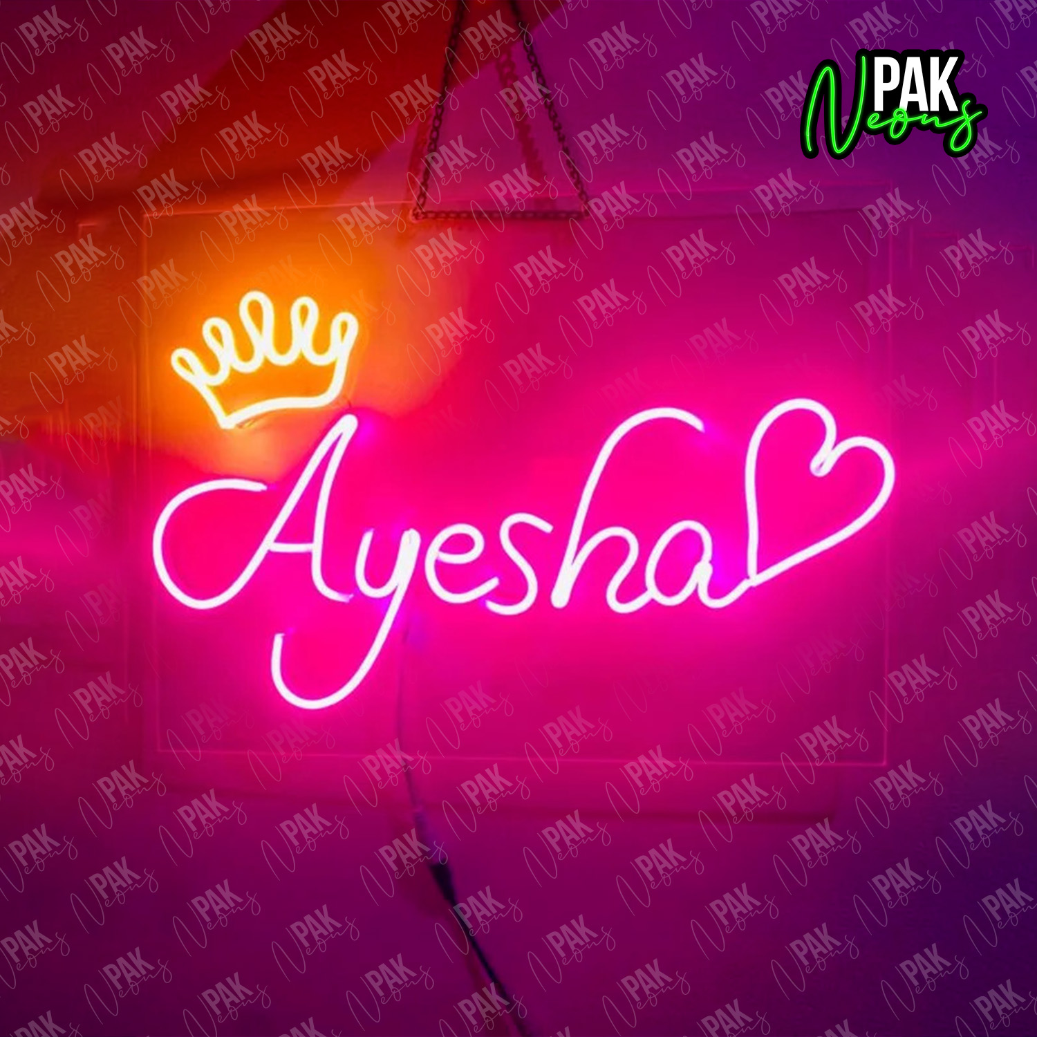 Ayesha Custom Name Neon Sign – urglowmate.com