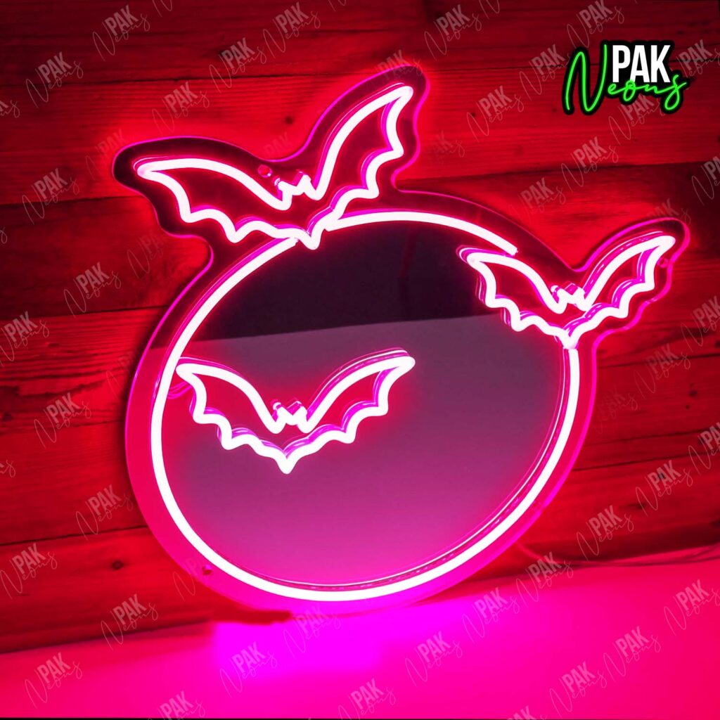 Bat Neon Mirror Sign – urglowmate.com