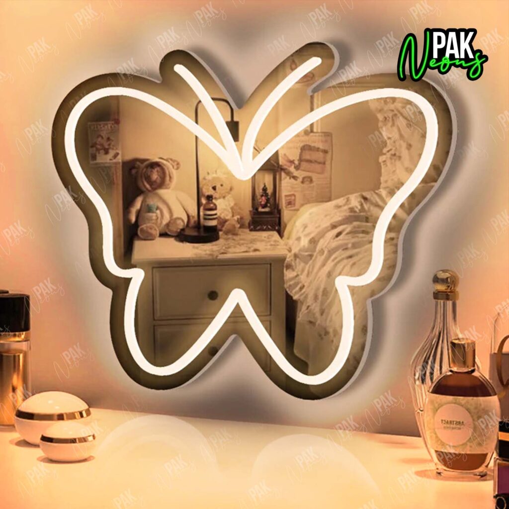 Butterfly Neon Mirror Sign – urglowmate.com