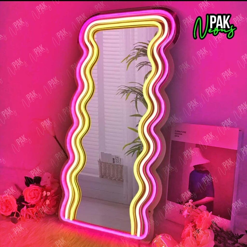 Curly Neon Mirror Sign – urglowmate.com
