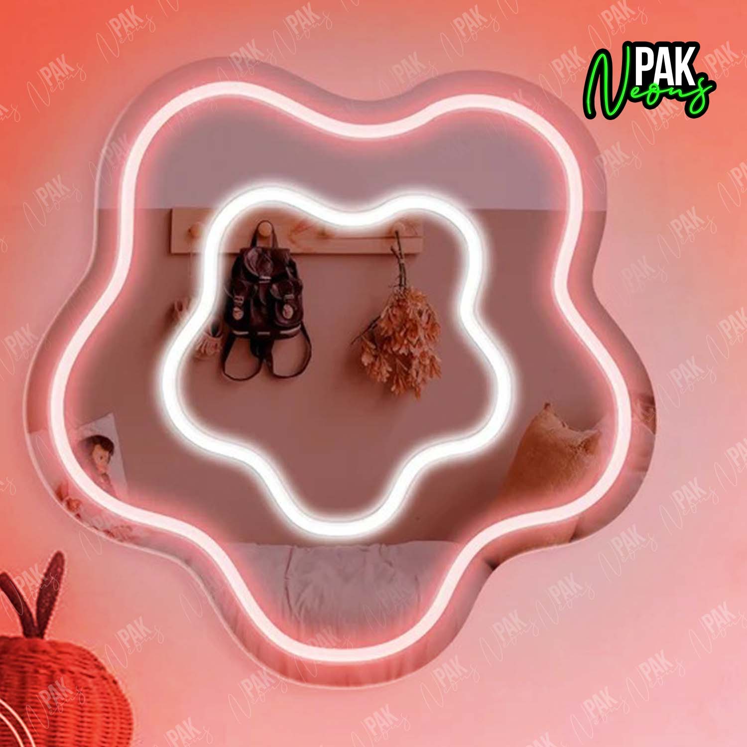 Flower Neon Mirror Sign – urglowmate.com