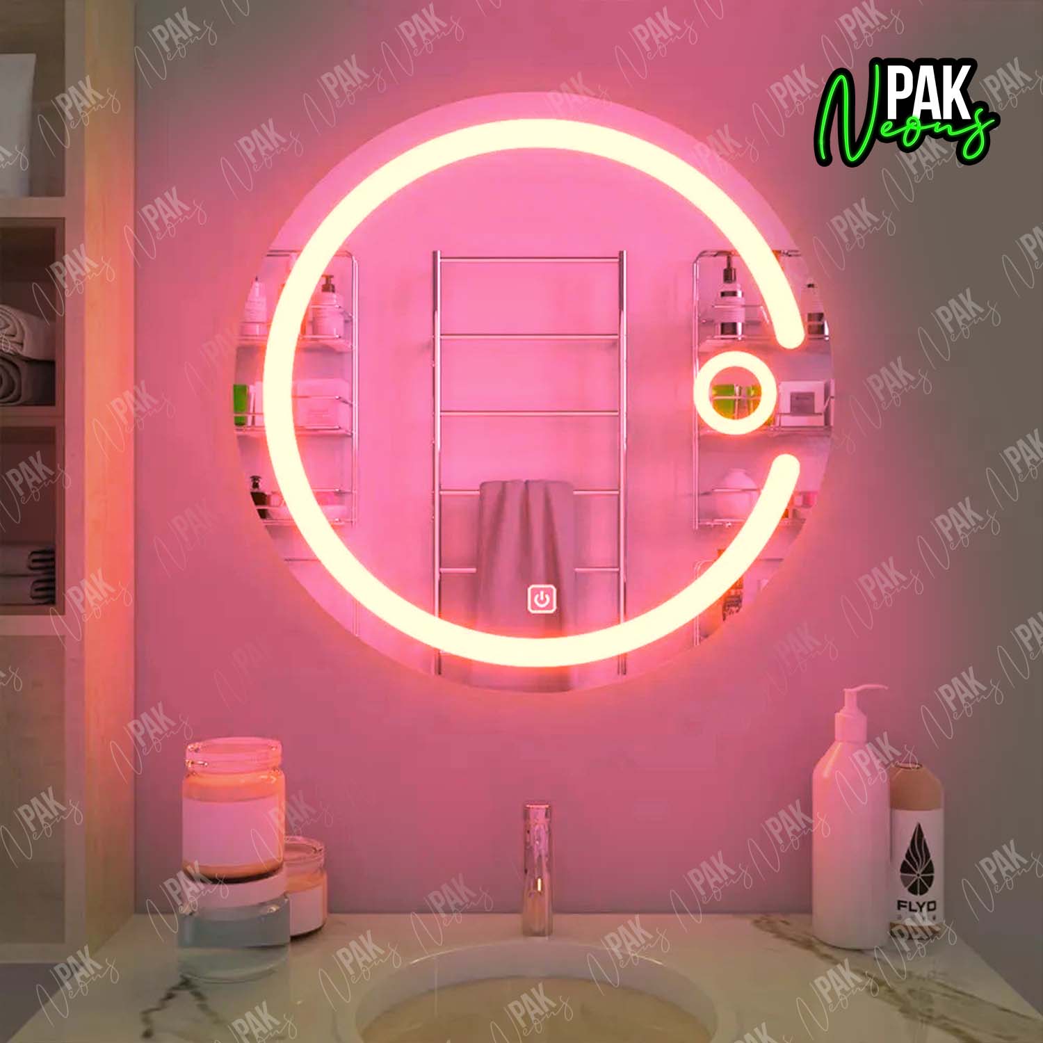 Illuminating Lunar Neon Mirror Sign – urglowmate.com