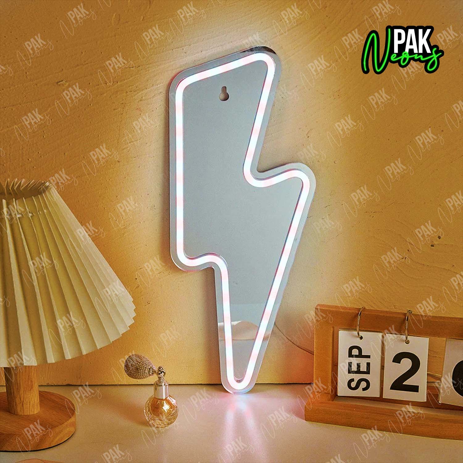 Lightning Neon Mirror Sign – urglowmate.com