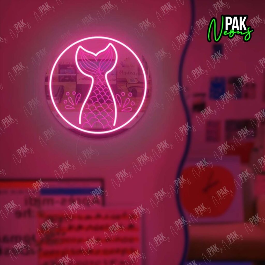 Mermaid Tail Neon Mirror Sign – urglowmate.com