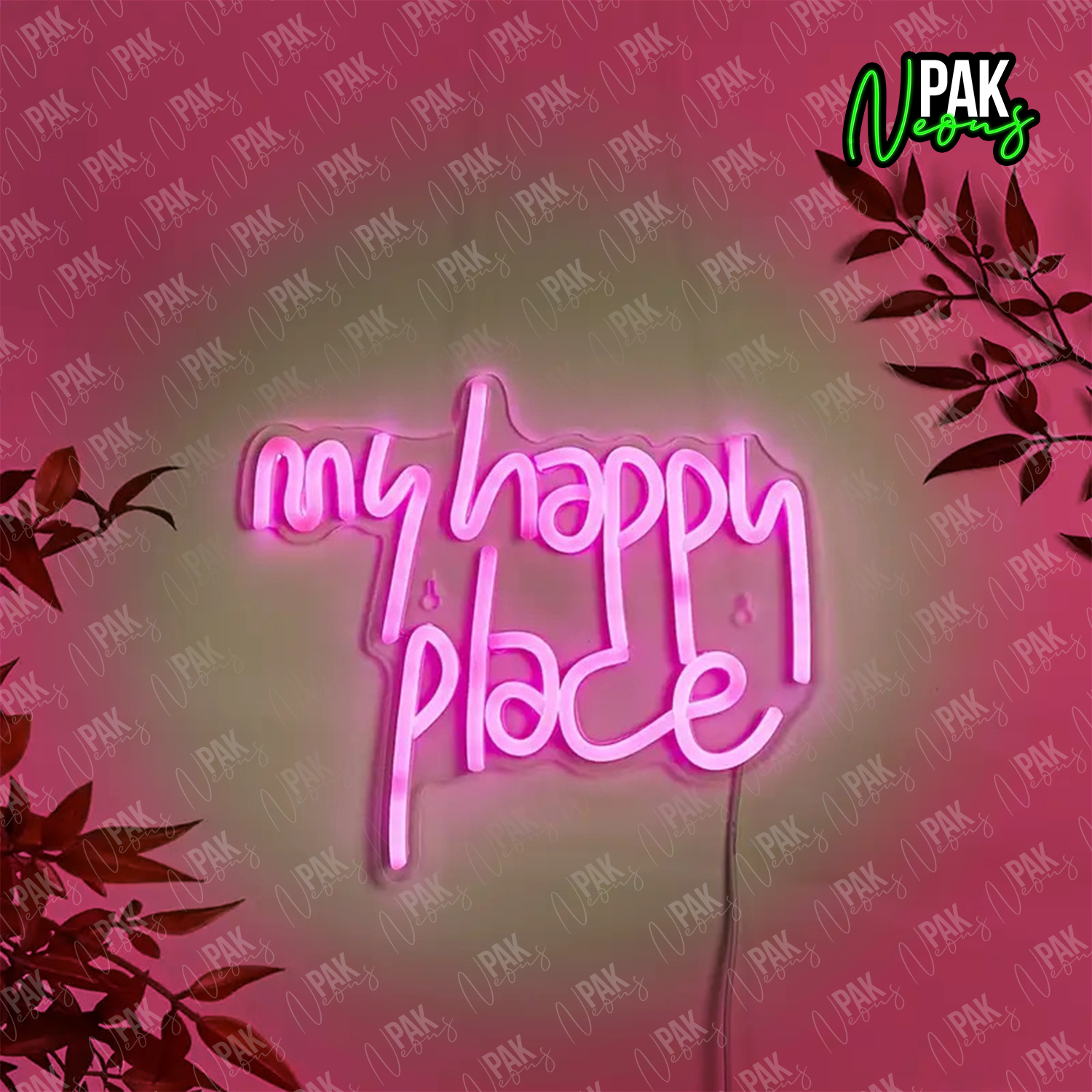 My Happy Place Neon Sign – urglowmate.com