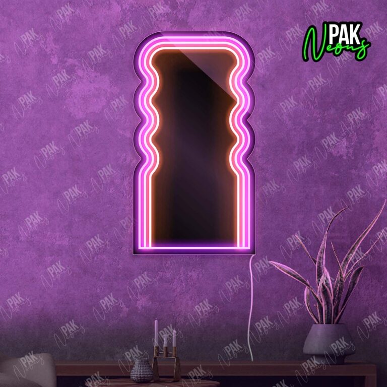 Wave LED Neon Mirror Sign – urglowmate.com